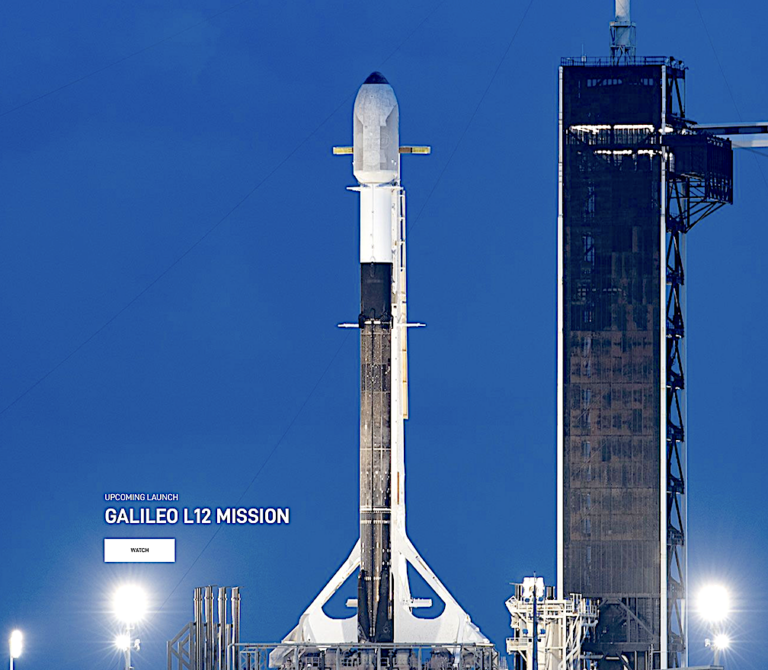SpaceX’s update for Galileo L12 Mission the first of two Florida ...