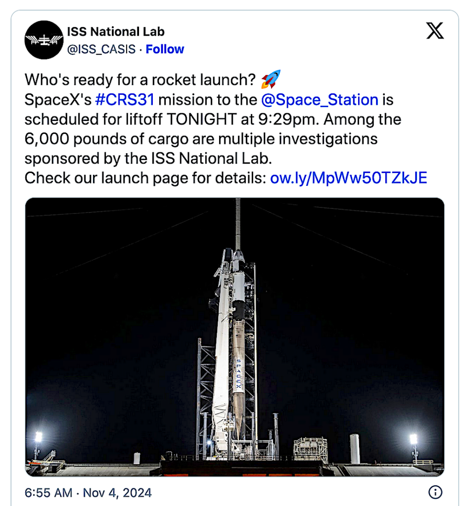 SpaceX’s CRS-31 mission launches much needed supplies to ISS for NASA’s ...